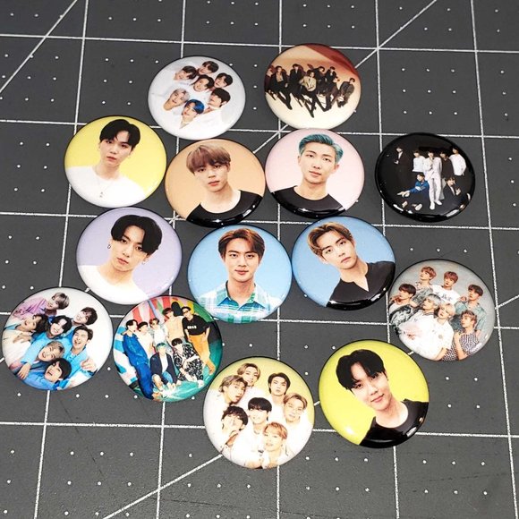 Bts | Jewelry | 4 Bts Buttons Pins Kpop Kpop 1 Inch Pin Mini Button ...